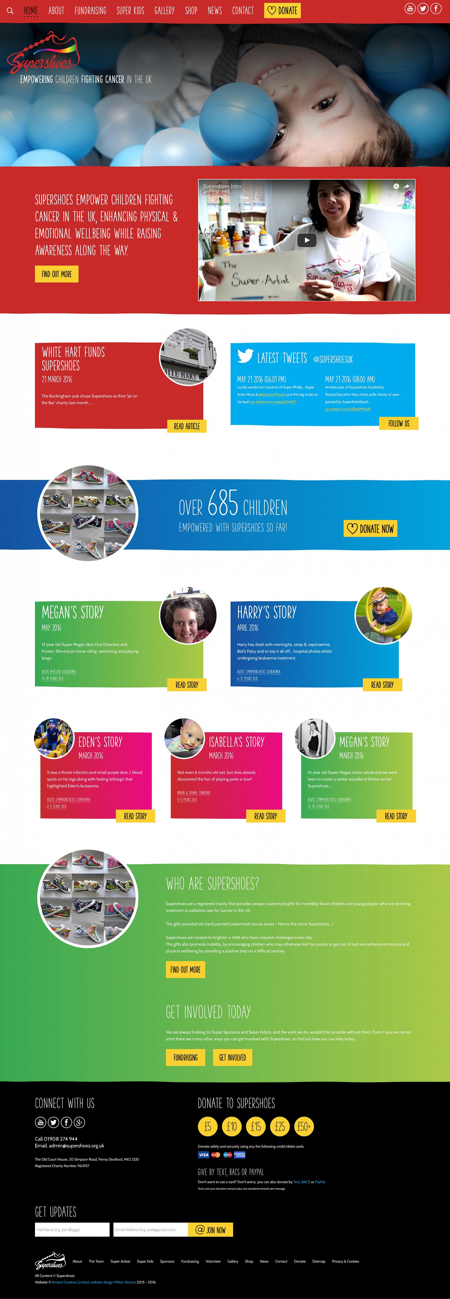 Supershoes - A bespoke responsive website including full content ...